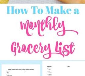 The EASIEST Way to Make a Monthly Grocery List! | Simplify