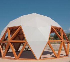 Inside a Dome Home in the Woods With a Luxurious Bathhouse | Simplify